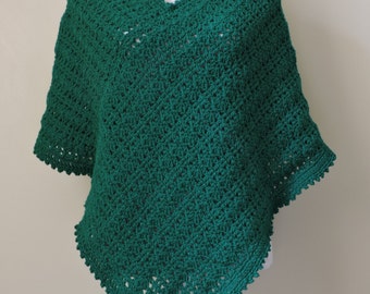 Items similar to brown light brown ecru wool crochet poncho shawl on Etsy