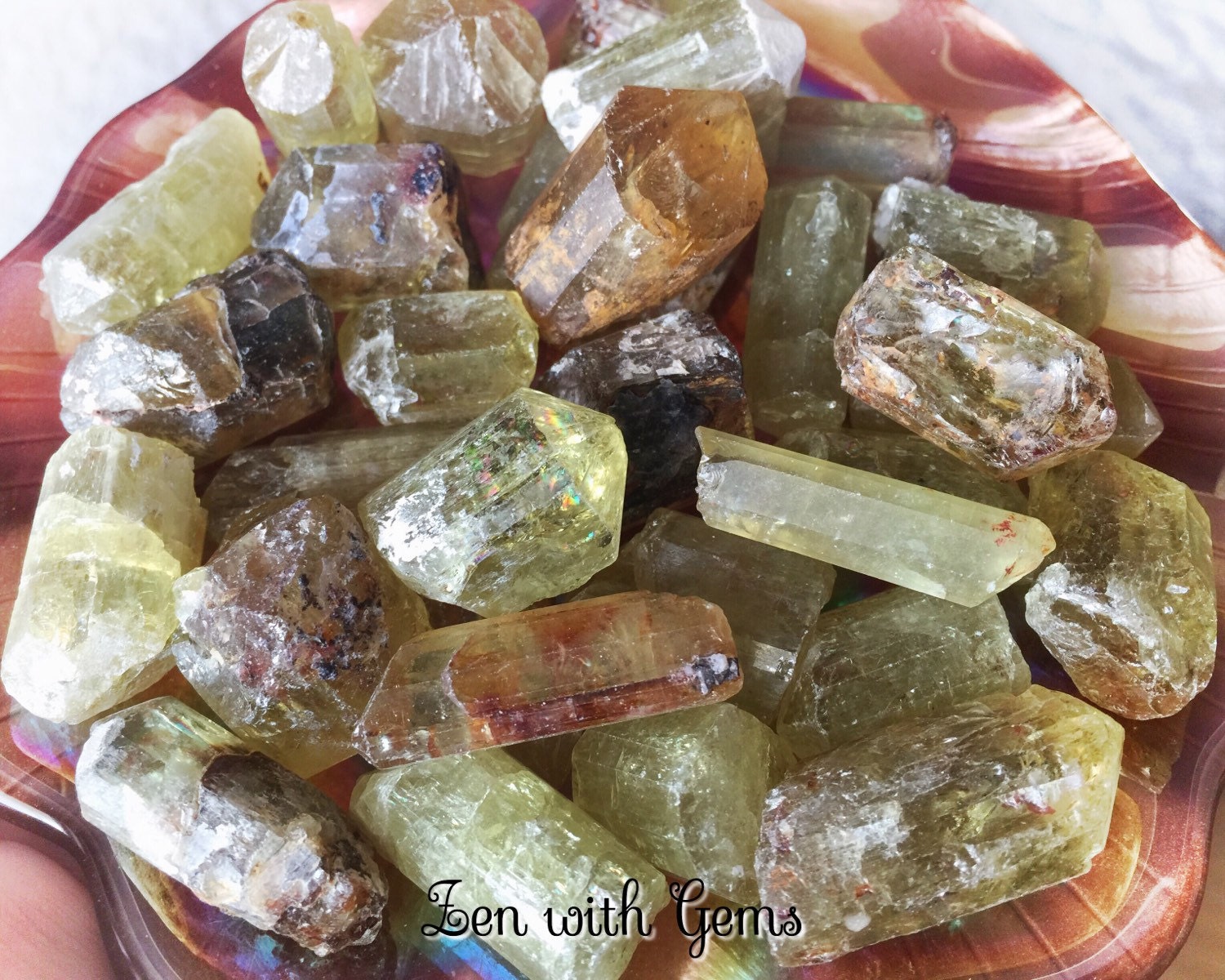 Green Apatite Natural Apatite Rough Apatite Crystal Grid