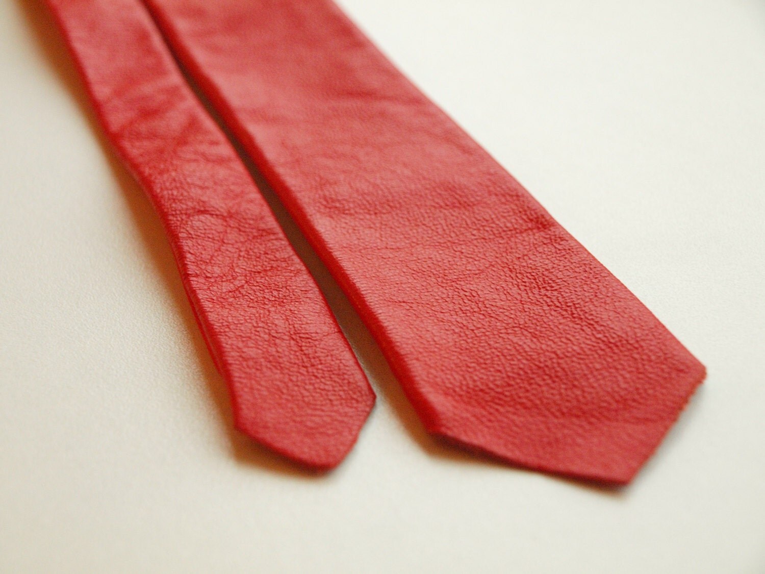 Genuine Leather Vintage Mens necktie Made in West Germany 100% Leather ...