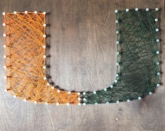 Handmade 30x24 Seattle Seahawks string art wall by StrungEmAlong