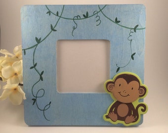 Monkey picture frame | Etsy