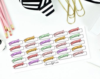 Meeting stickers | Etsy