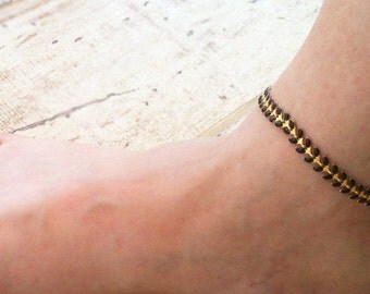 gold anklet – Etsy