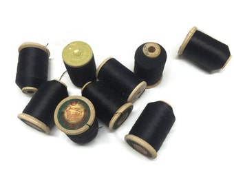 Black silk thread | Etsy