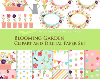 Spring clipart | Etsy