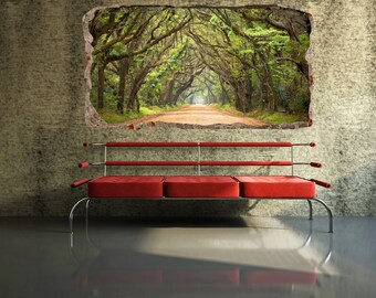 Tunnel wall mural | Etsy