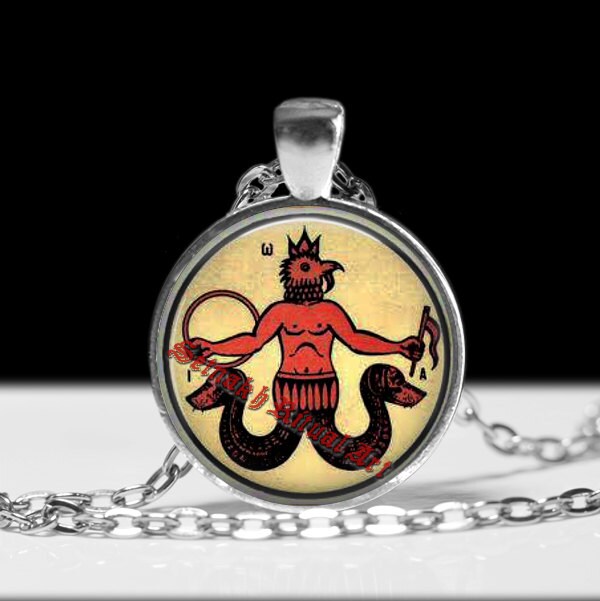 Abraxas pendant gnostic jewelry gnostic pendant gnostic