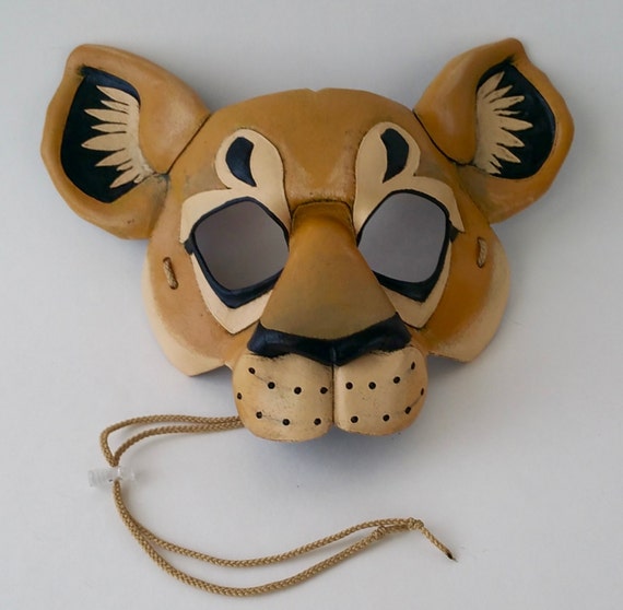 Lioness Leather Mask Khajiit Mask Lioness Mask by GriffinForge