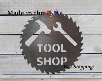 Personalized Tool Shop Sign Tool Sign Outdoor/Indoor Metal