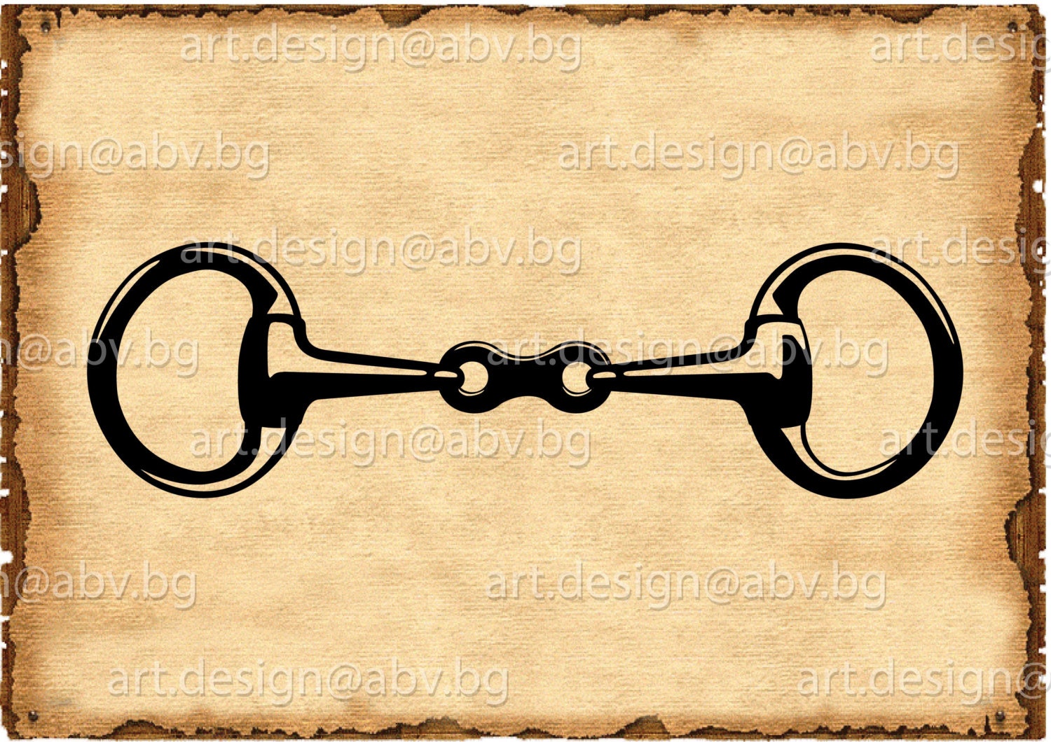 Vector SNAFFLE BIT horse AI eps png pdf svg dxf jpg