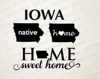 Iowa svg | Etsy