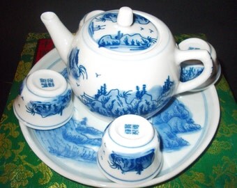 Chinese tea set | Etsy