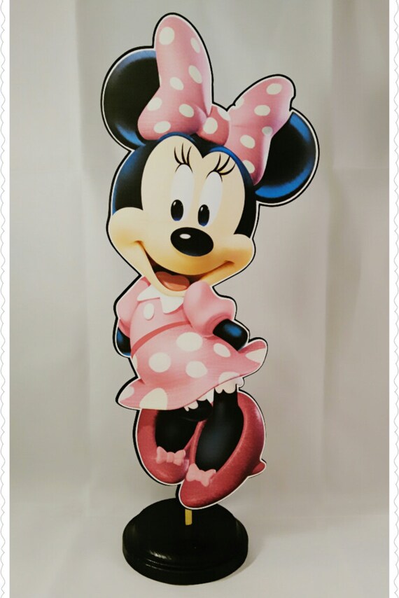 Pink Bow Minnie Mouse Stand Up Character Party