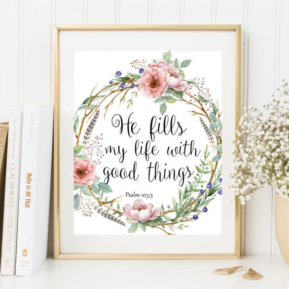 Bible Verse wall art Home decor Boho style Scripture print