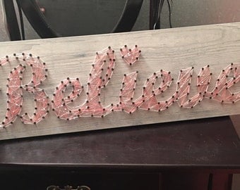 String art word | Etsy