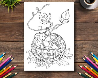Halloween Coloring Page 21 DIGITAL Printable PDF