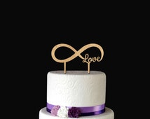 Unique infinity cake topper related items | Etsy
