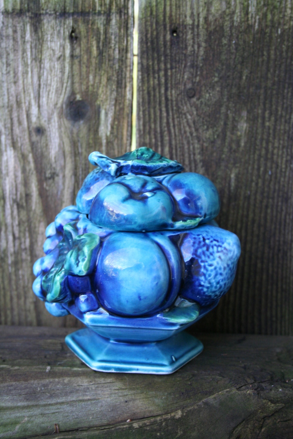 Vintage Inarco Japanese Blue Fruit Sugar Dish with Lid – Haute Juice