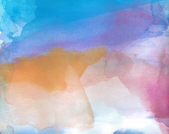 Acuarela pintura abstracta abundante amor por soveryhappyart