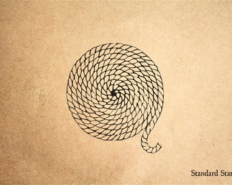 Rope rubber stamp | Etsy