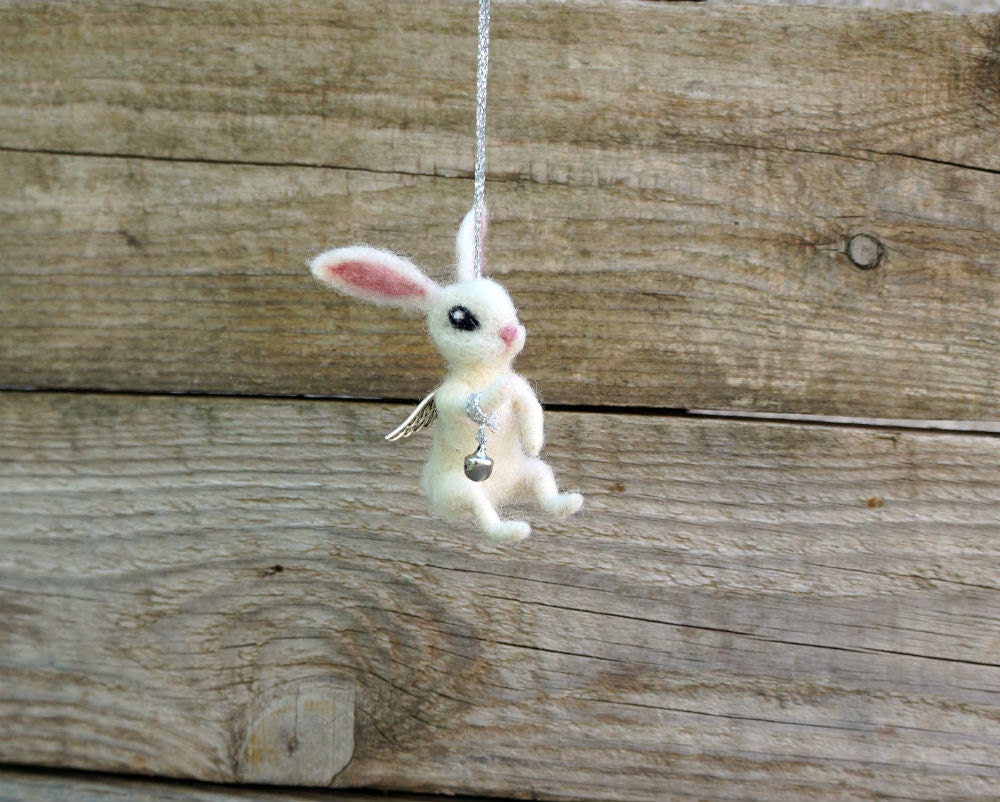 Angel Bunny Christmas bunny Fairy rabbit Angel wings Christmas