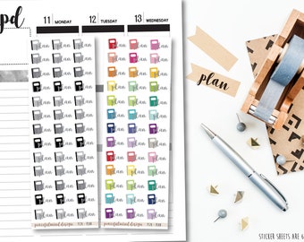 52 Week Savings Challenge Stickers Planner by PeacefulmindDesign