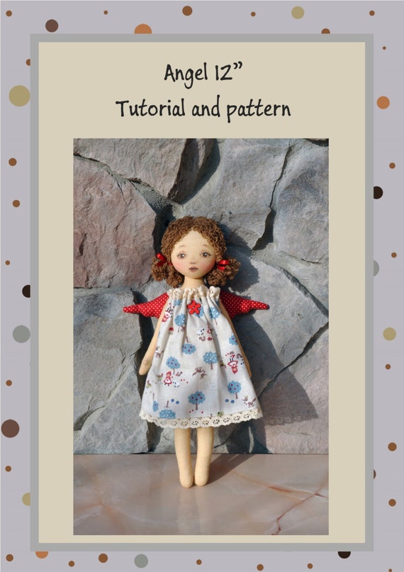 PDF Cloth angel Pattern 12 PDF Sewing TutorialSoft