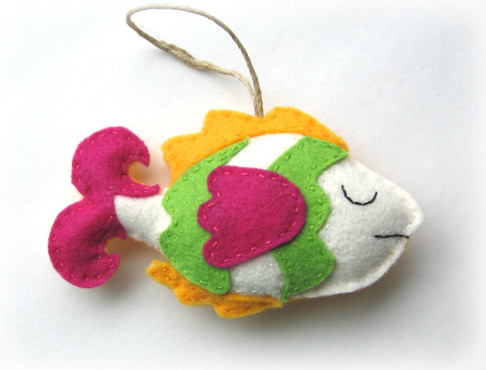 Tropical Fish Stuffed Felt Softie Pattern Sew Your Own
