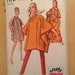 Simplicity 7173 Sewing Pattern 1960s Misses Jiffy Poncho or