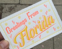 Unique florida postcard related items | Etsy