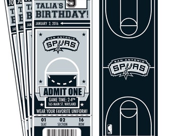 Spurs invitation | Etsy
