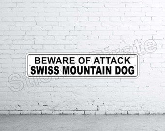 Attack dog sign | Etsy