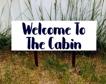 Outdoor welcome sign | Etsy