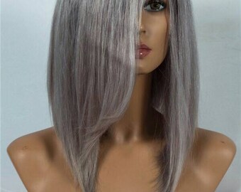 Unique grey hair extension related items | Etsy