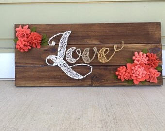 Wedding string art | Etsy