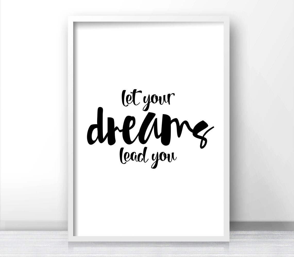Inspirational Quote Print Wall Art Printable Quote Digital