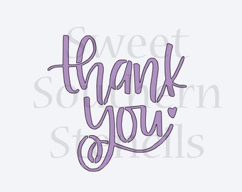 Thank you stencil | Etsy