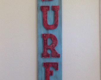 GONE SURFING SIGN Surf Sign Surfing Sign Vintage style Gone