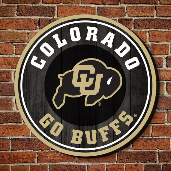 Colorado Buffs Circular Sports Sign CU Buffs Football