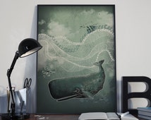 Unique vintage fish poster related items | Etsy