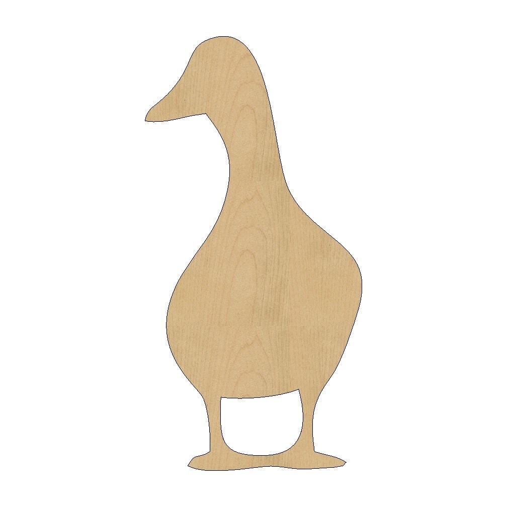 Duck Cutout Shape Laser Cut Unfinished Wood Shapes Craft