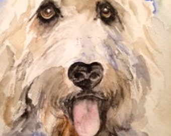 Goldendoodle art | Etsy