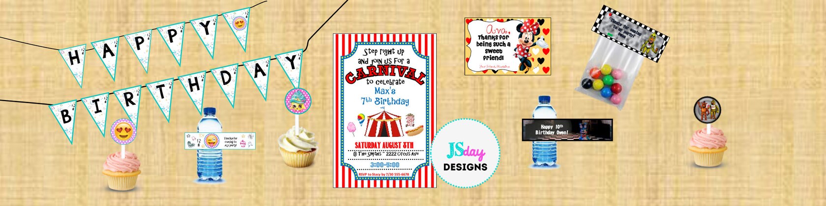 Let me help take the stress out of your party by JSdayDesigns