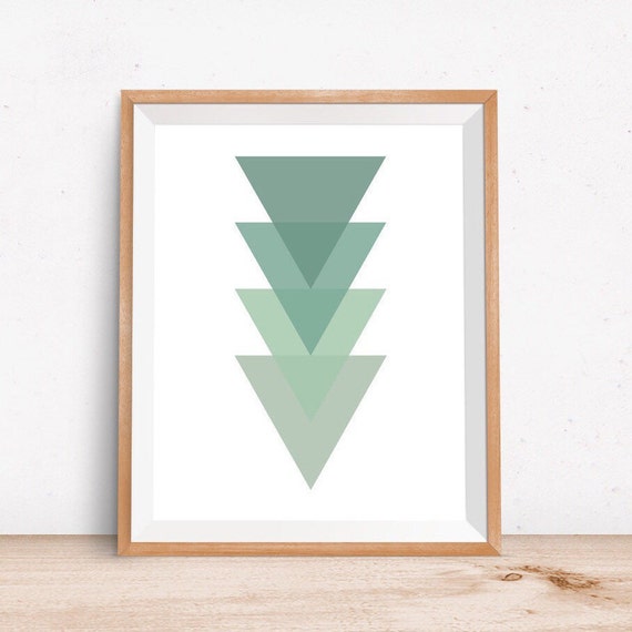 Minimalist Geometric Wall Art Minimalist Geometric by OjuDesign