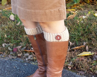 Items similar to Hand knit boot toppers, boot cuffs, boot buffers, leg ...