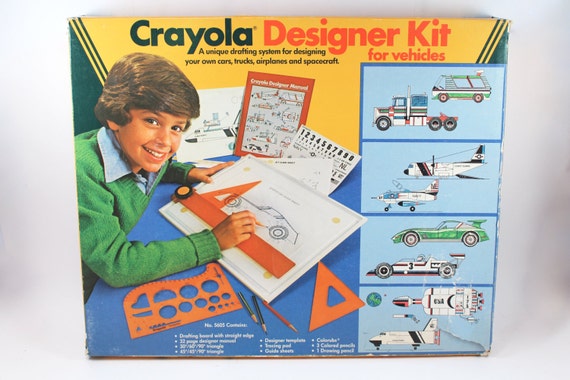 1982 Crayola Designer Kit for vehicles vintage Crayola arts