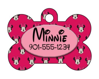 Minnie name tags | Etsy