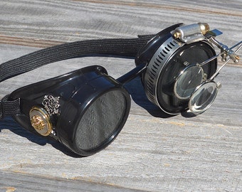 Steampunk Goggles Hot Rod Atomic Apocalypse Mad by HGBrasswell
