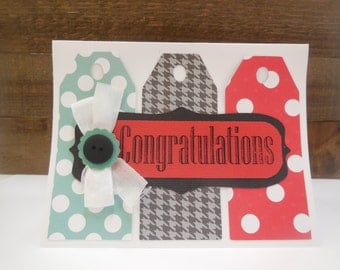 Congratulations tag | Etsy