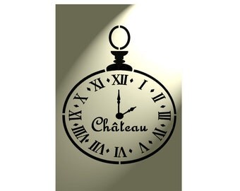 Clock stencil | Etsy